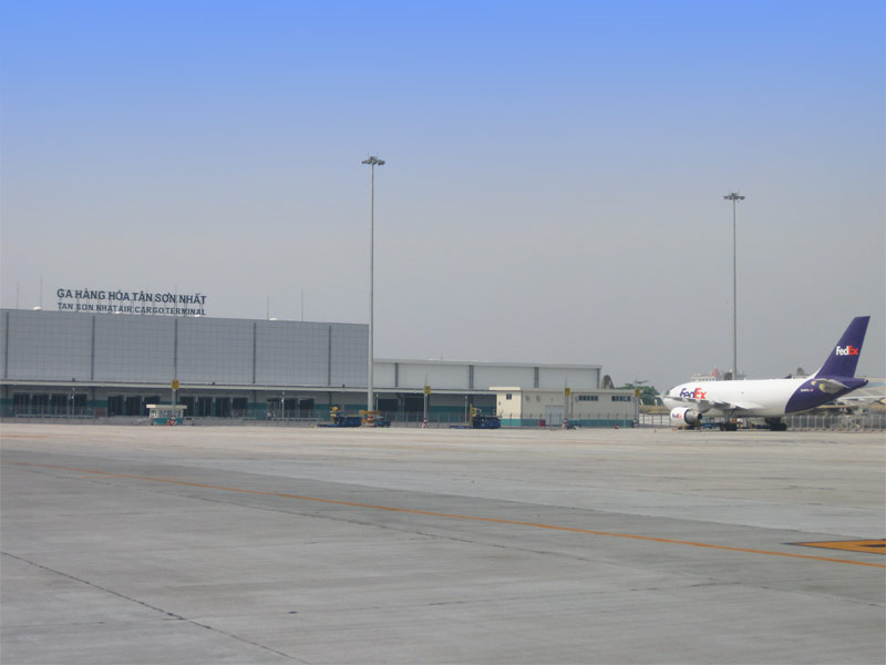 Apron and Terminal Airside View with signboard