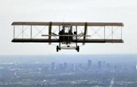 A re-enactment of the first ever cargo flight in the US, 100 years ago ...